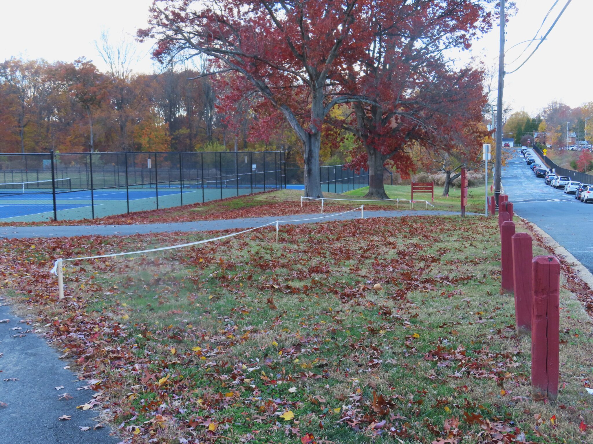 Sidewalk project underway at Justice Park - Annandale Today