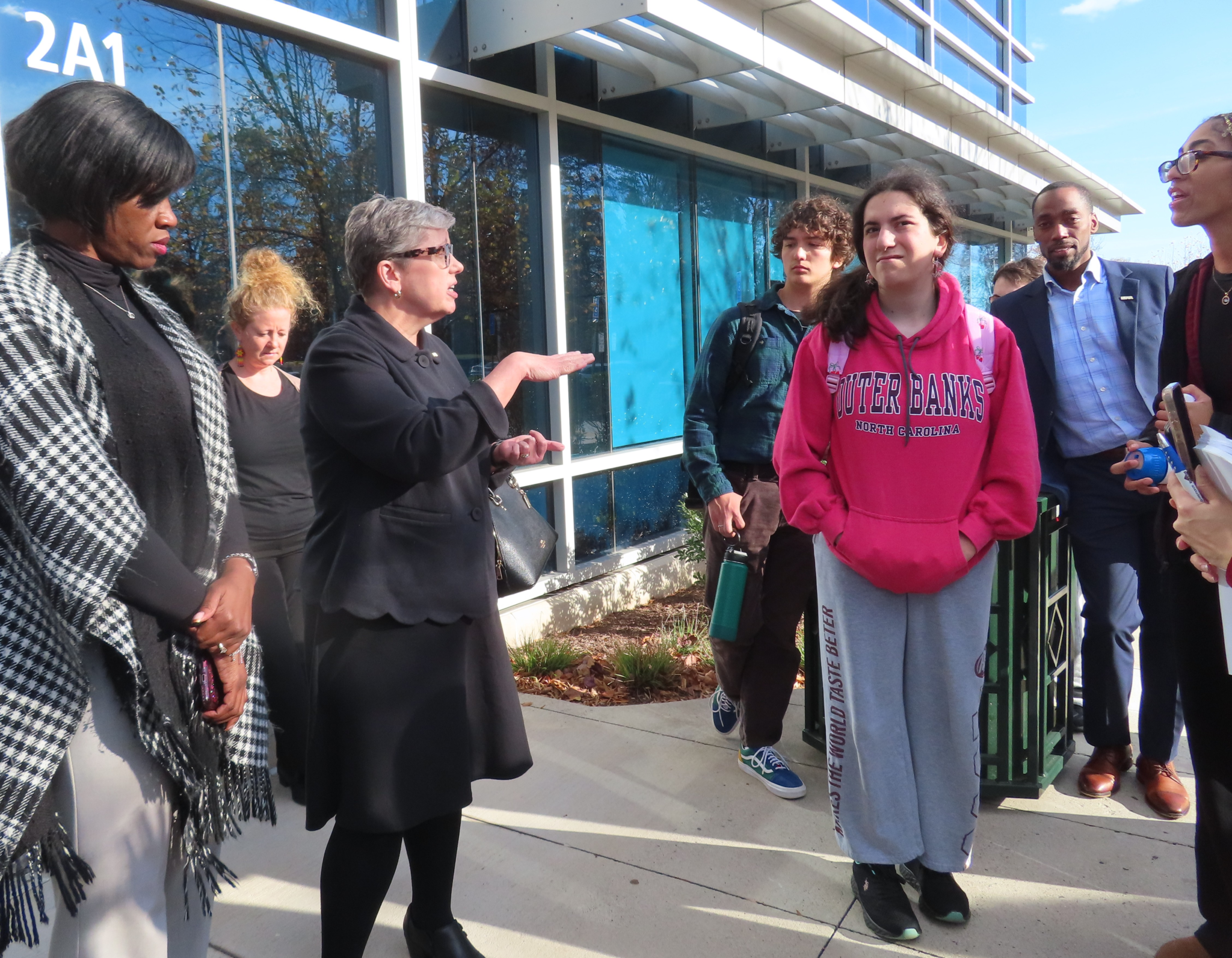 NOVA students stage a walkout - Annandale Today
